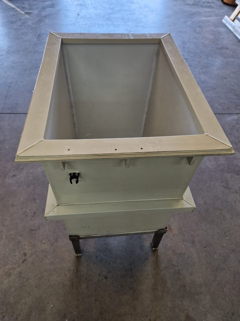 PVDF Lined Polypropylene Tank & Stainless Steel Frame. – Plasbrun ...